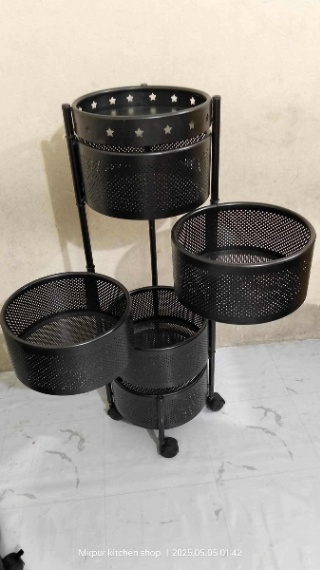 5 Layer Square Shape Kitchen Rack