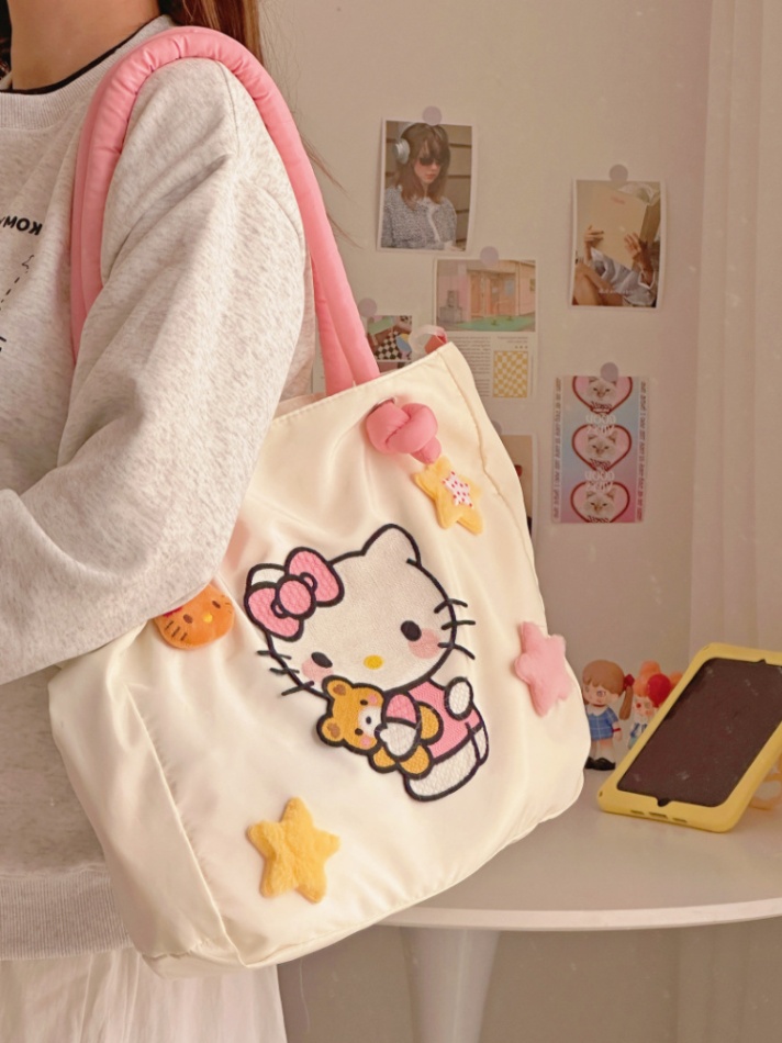 Cute Hello kitty Canvas Tote Bag