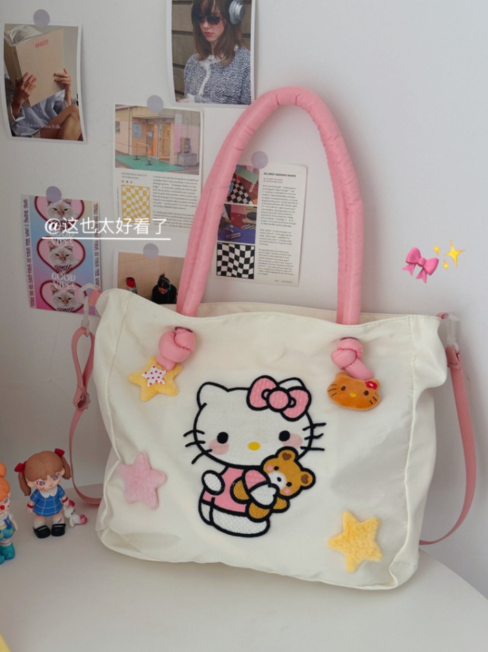Cute Hello kitty Canvas Tote Bag
