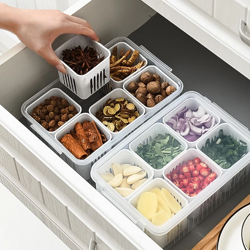 6 Grid Fridge Storage Box