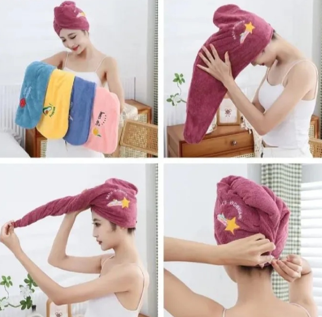 High quality Magic Shower Cap Soft Microfiber Girls Hair Towel Super ...