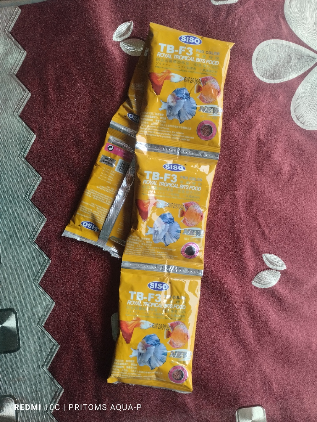 Siso tbf3 - aquarium fish food - 20g