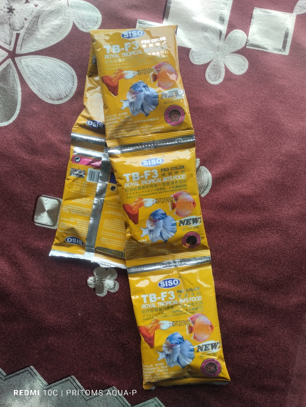 Siso tbf3 - aquarium fish food - 20g